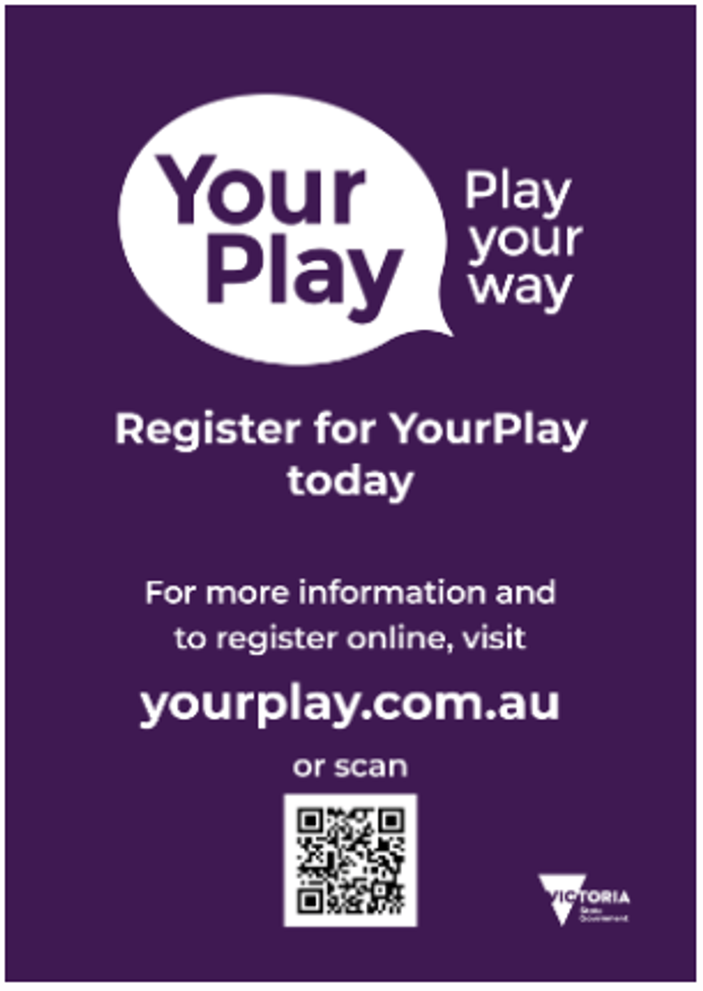 How to display player information posters | vgccc.vic.gov.au